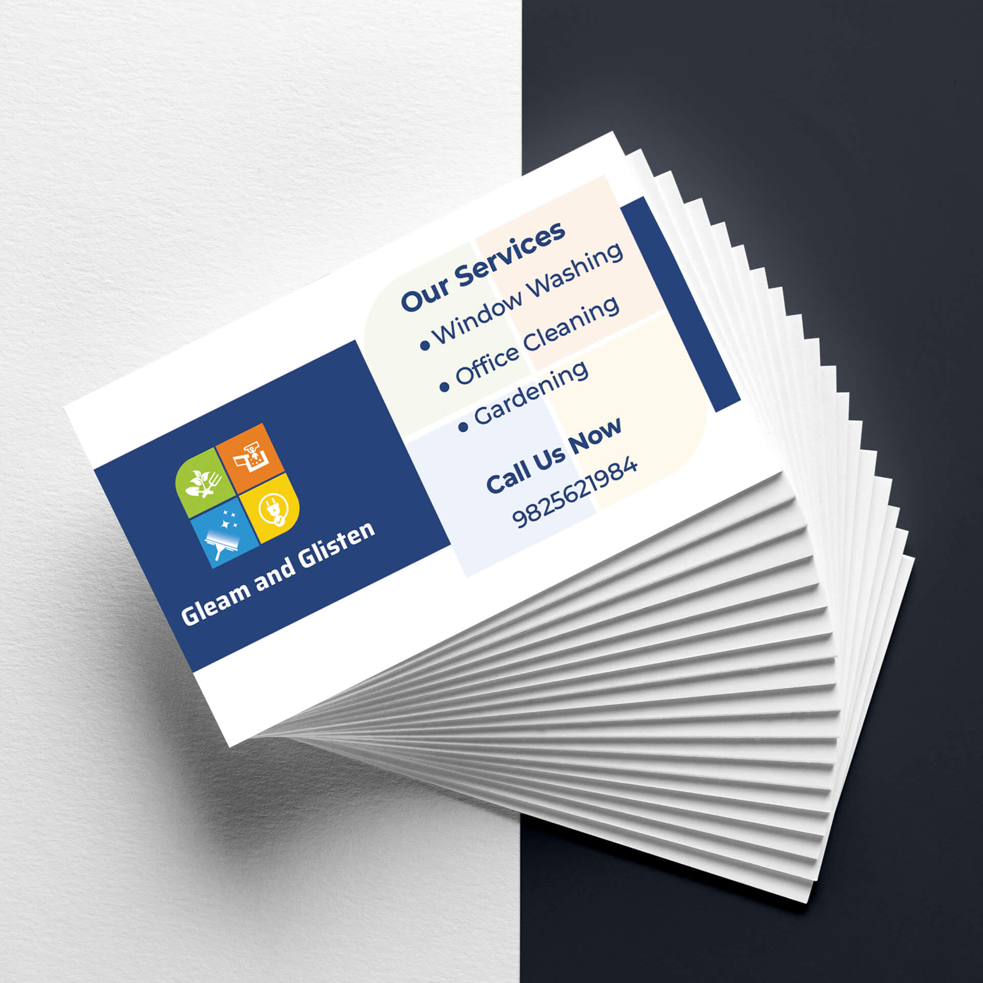 Best Cleaning Service Business Cards with Gorgeous Design